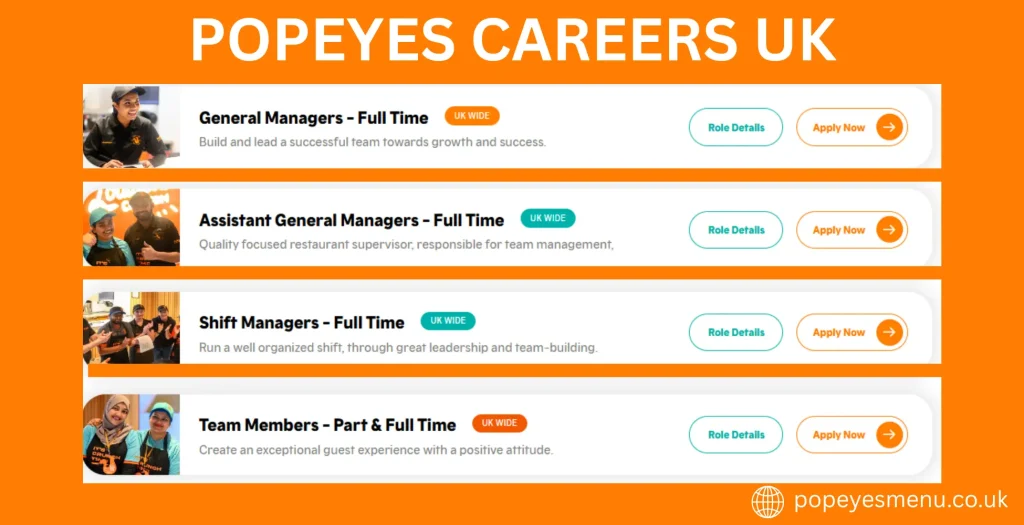 Popeyes Careers UK In April 2026 | Job Roles, Benefits, Pay